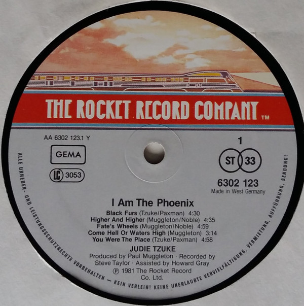 Judie Tzuke – I Am The Phoenix (LP, Album) – akerrecords.nl