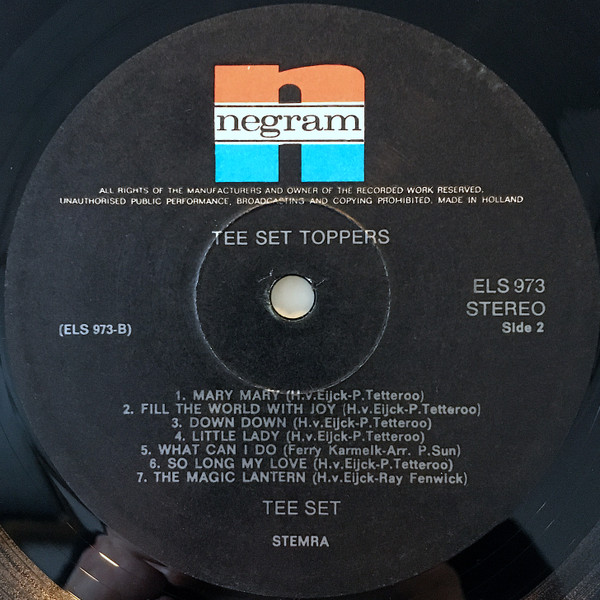 Tee-Set – Toppers (LP, Comp) – akerrecords.nl