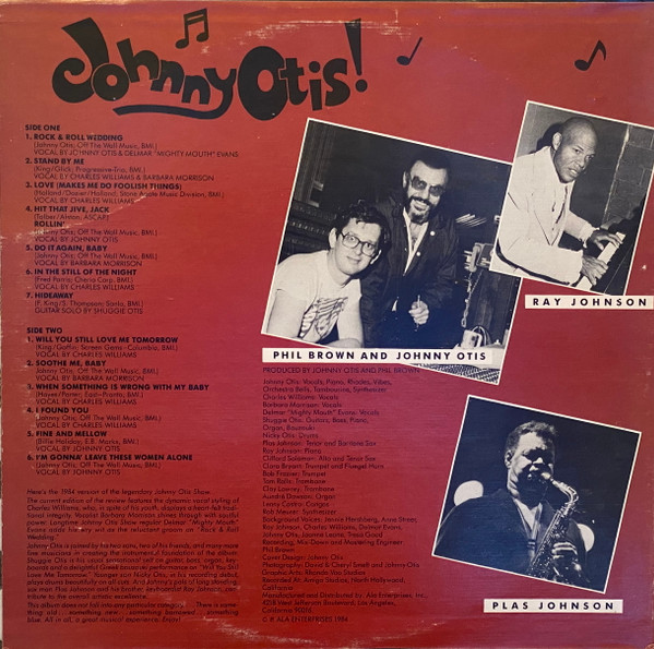 Johnny Otis – Johnny Otis! Johnny Otis!: The 1984 Johnny Otis Show (LP ...