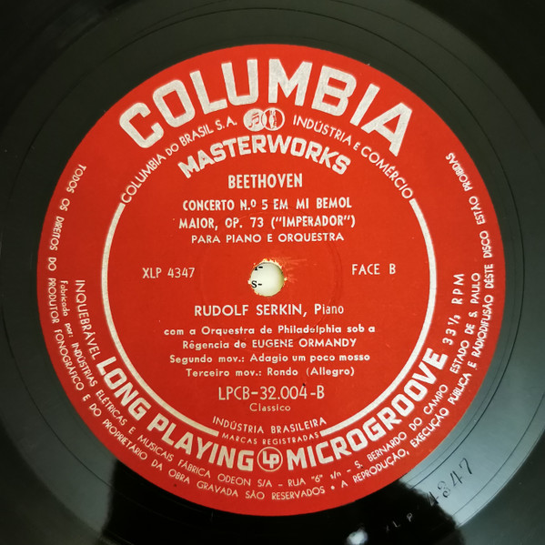 Ludwig Van Beethoven – Rudolf Serkin, The Philadelphia Orchestra, Eugene Ormandy – Concerto N ...