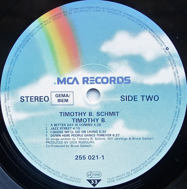 Timothy B. Schmit – Timothy B (LP, Album) – akerrecords.nl
