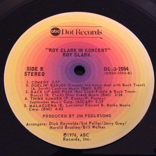 Roy Clark – Roy Clark In Concert (LP, Album) – akerrecords.nl