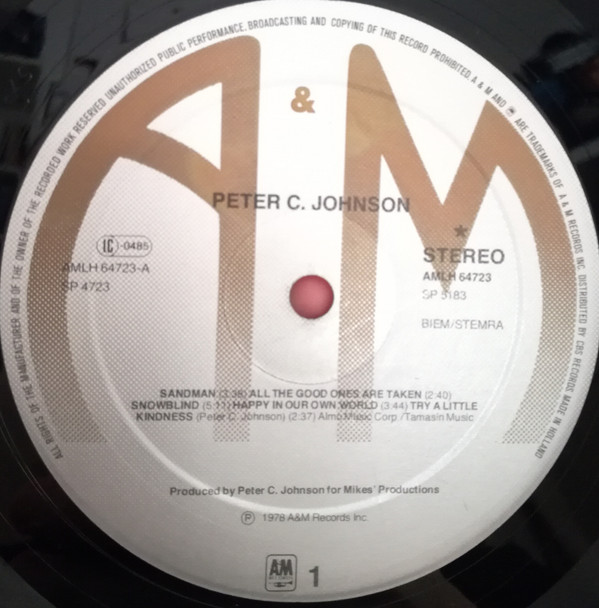 Peter C. Johnson – Peter C. Johnson (LP, Album) – akerrecords.nl