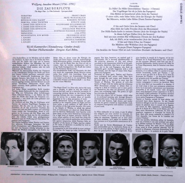 Wolfgang Amadeus Mozart – Evelyn Lear, Roberta Peters, Lisa Otto, Fritz ...