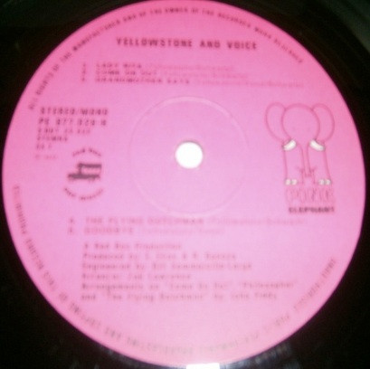 Yellowstone & Voice – Yellowstone And Voice (LP, Album) – akerrecords.nl