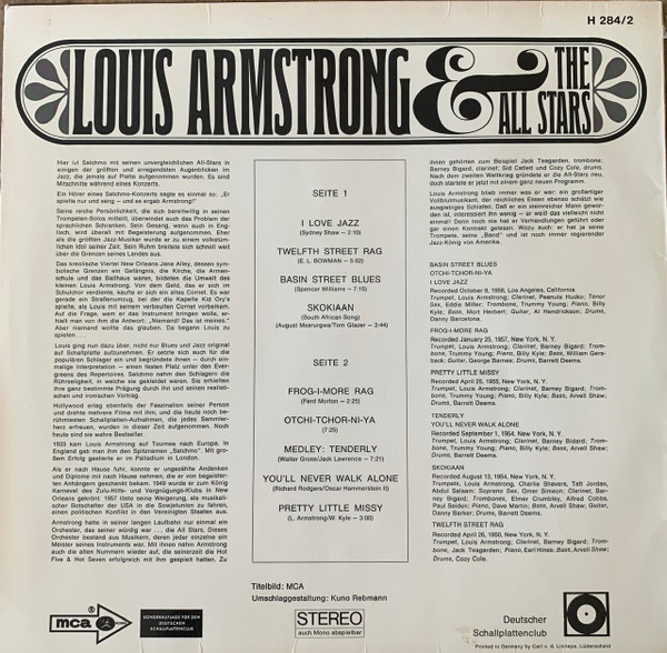 Louis Armstrong And His All-Stars – Louis Armstrong And The All Stars ...