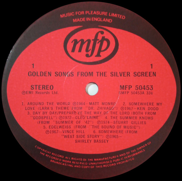 Various – Golden Songs Of The Silver Screen (LP, Comp) – akerrecords.nl