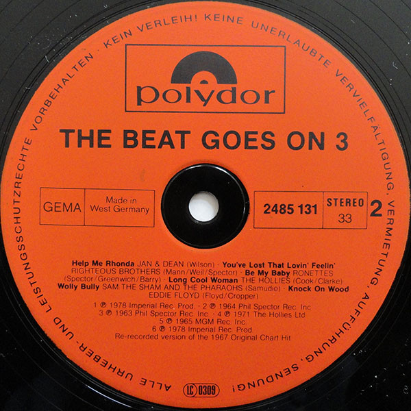 Various – The Beat Goes On Vol. 3 (12 Original Oldies) (LP, Comp ...