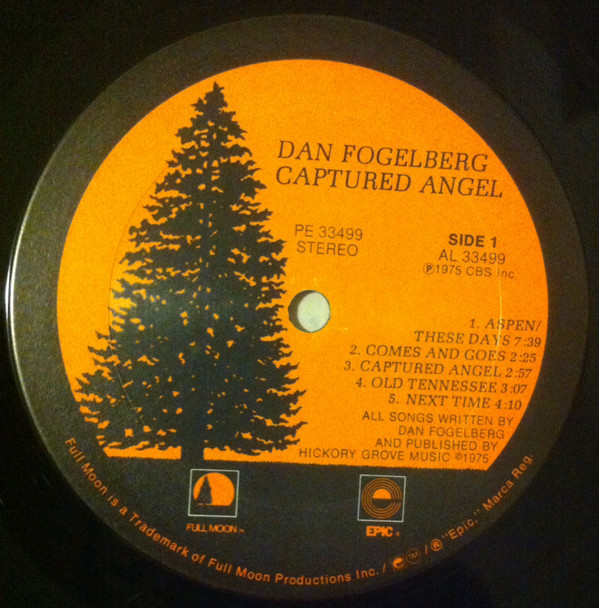 Dan Fogelberg – Captured Angel (LP, Album, Ora) – akerrecords.nl