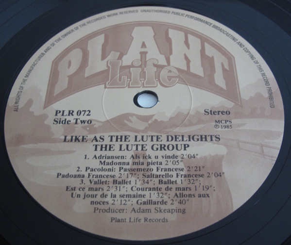 The Lute Group – Like As The Lute Delights (Quartets & Trios For Lutes ...