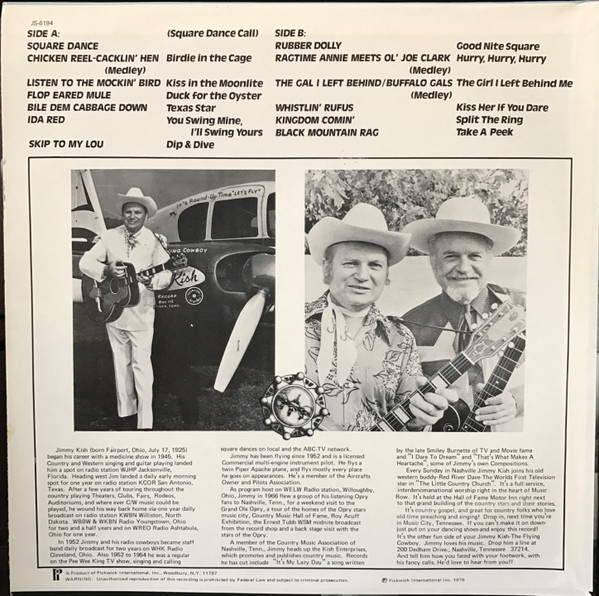 Ray Horton And His String Band, Jimmy Kish – Square Dances & Calls (LP ...