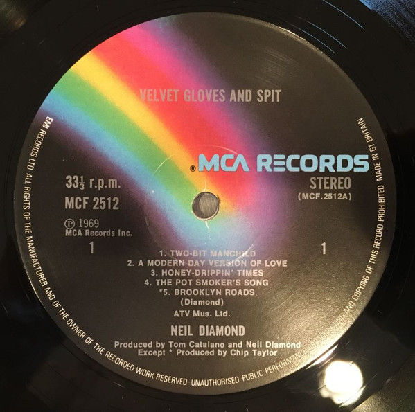 Neil Diamond – Velvet Gloves And Spit (LP, Album, RE) – akerrecords.nl