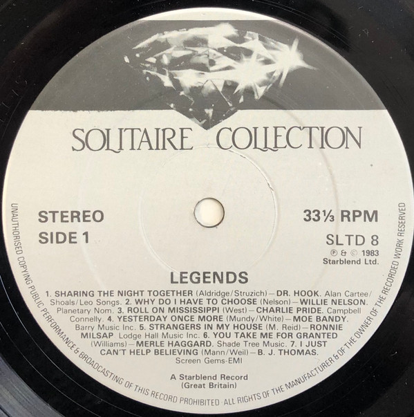 Various – Legends (2xLP, Album, Comp, Gat) – akerrecords.nl