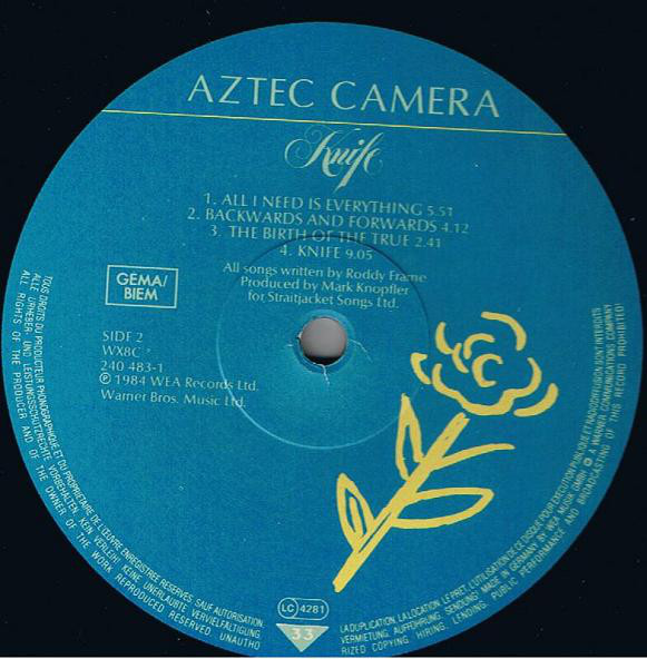 Aztec Camera – Knife (LP, Album) – akerrecords.nl