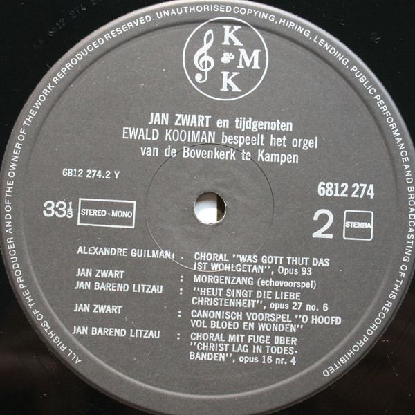 Jan Zwart – Ewald Kooiman – Jan Zwart En Tijdgenoten (LP) – akerrecords.nl