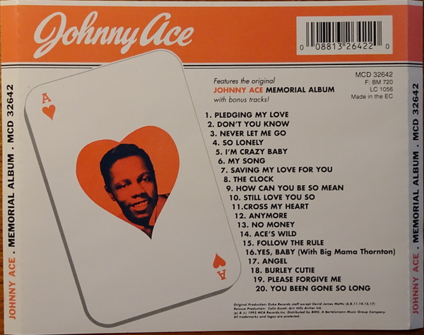 Johnny Ace - Memorial Album (CD, Album, Bon) - akerrecords.nl