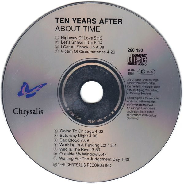 Ten Years After - About Time (CD, Album) - akerrecords.nl