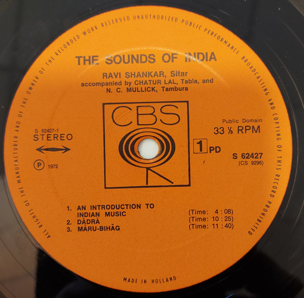 Ravi Shankar – The Sounds Of India (LP, Album) – akerrecords.nl