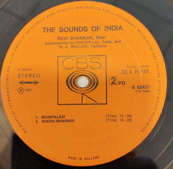 Ravi Shankar – The Sounds Of India (LP, Album) – akerrecords.nl