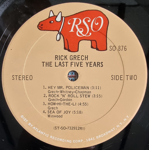 Rick Grech – The Last Five Years (LP, Comp, RI) – akerrecords.nl