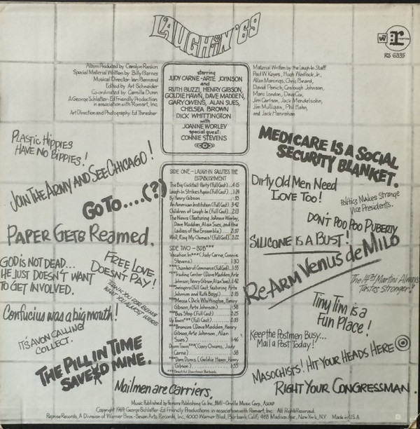 Original Cast* - Laugh-In '69 - Original Cast Album (LP, Album, Ter) - akerrecords.nl