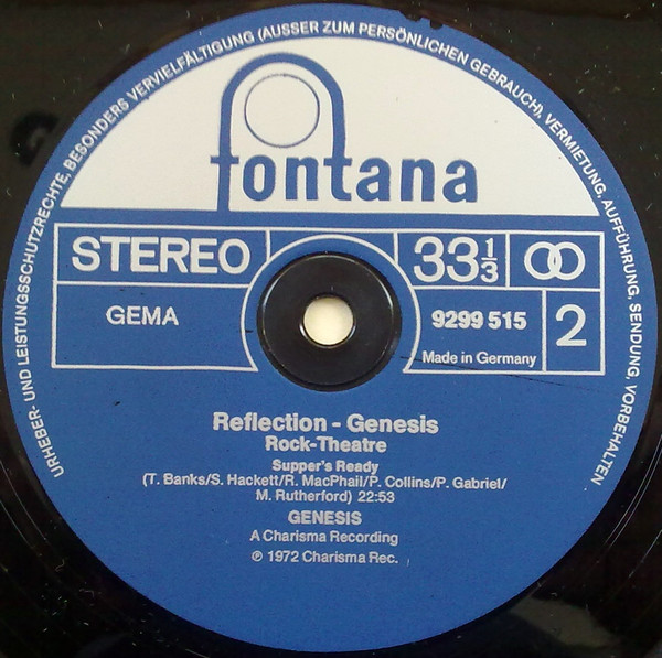 Genesis – Rock Theatre (LP, Comp, RP) – akerrecords.nl