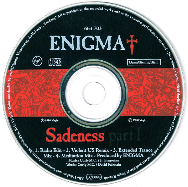 Enigma - Sadeness Part I (CD, Maxi) - akerrecords.nl