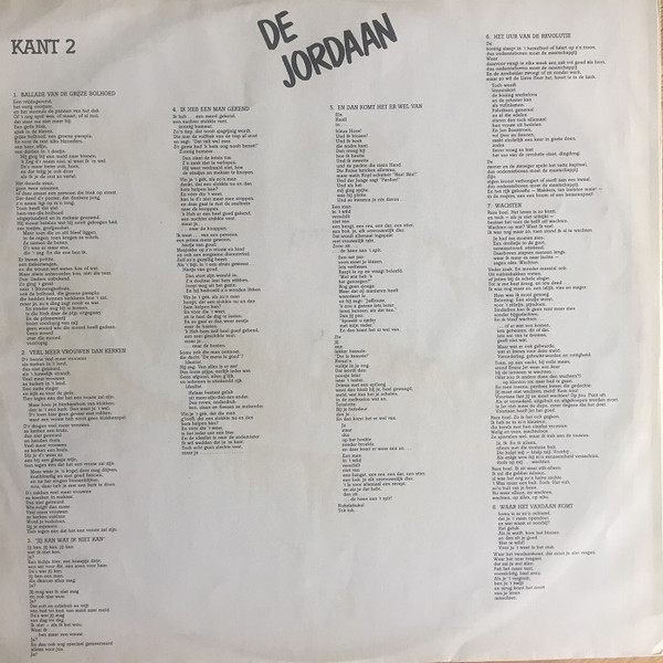 Various – Liedjes Van Jaap Van De Merwe Uit “De Jordaan” (LP, Album) – akerrecords.nl