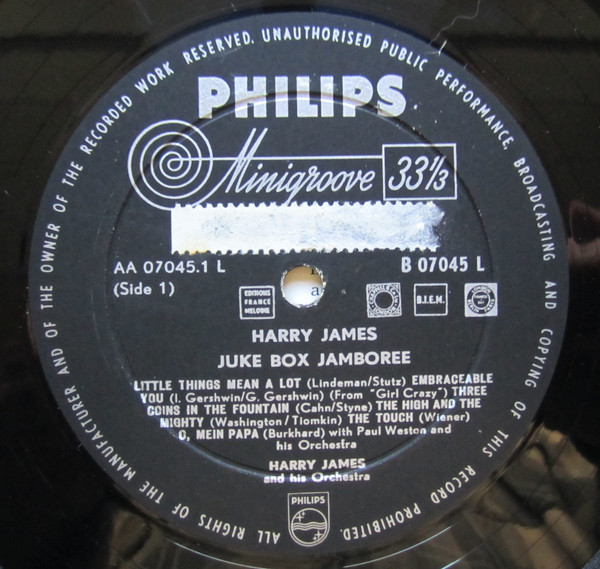 Harry James (2) - Juke Box Jamboree (LP, Album) - akerrecords.nl