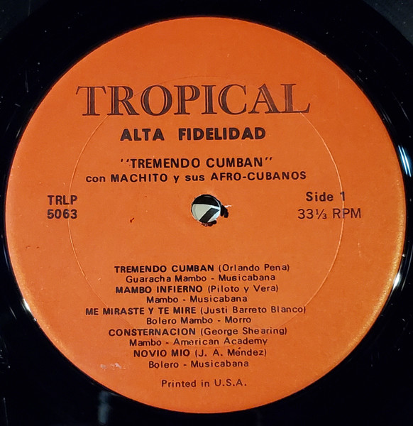 Machito Y Sus Afro-Cubanos* - Tremendo Cumban (LP) - akerrecords.nl