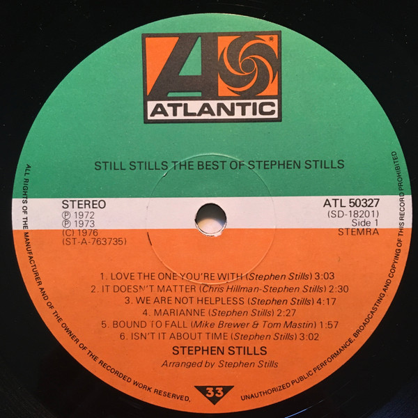 Stephen Stills – Still Stills: The Best Of Stephen Stills (LP, Comp ...