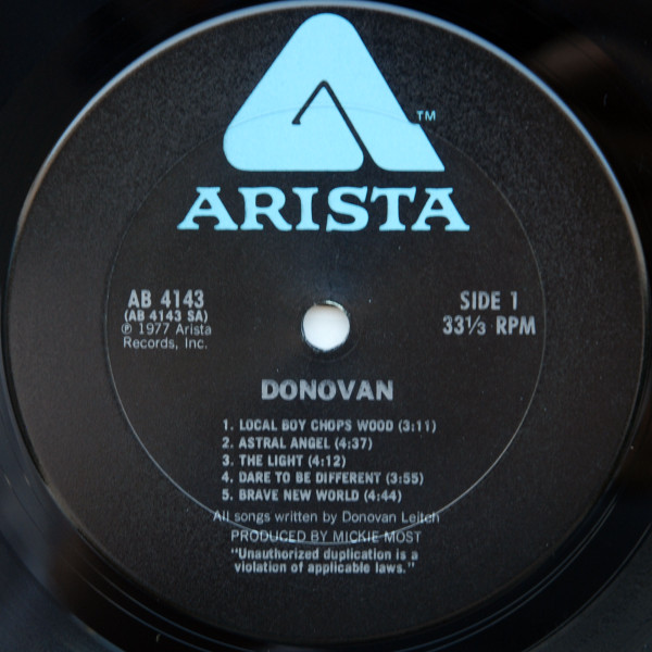 Donovan - Donovan (LP, Album, Pit) - akerrecords.nl