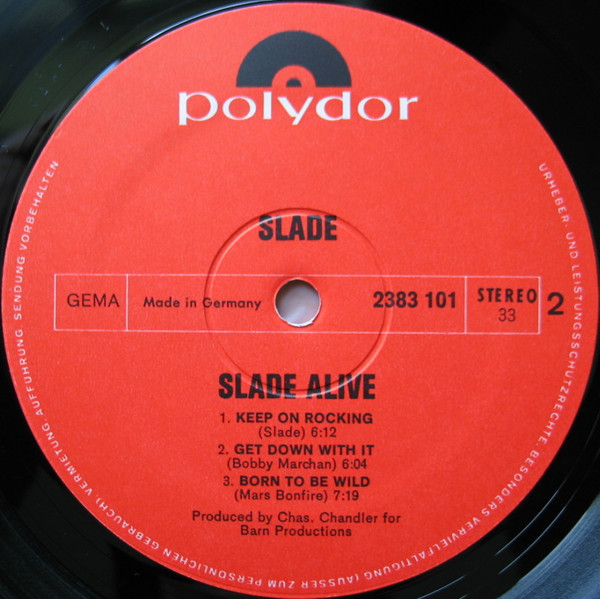 Slade - Slade Alive! (LP, Album, Sma) - akerrecords.nl