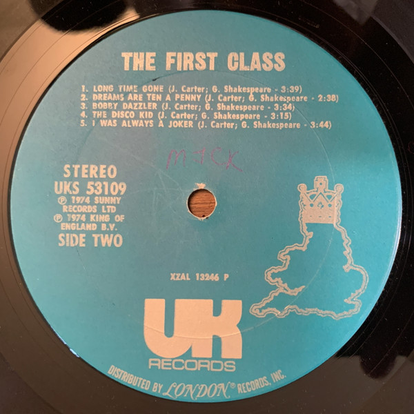 First Class (3) – The First Class (LP, Album, Sil) – akerrecords.nl