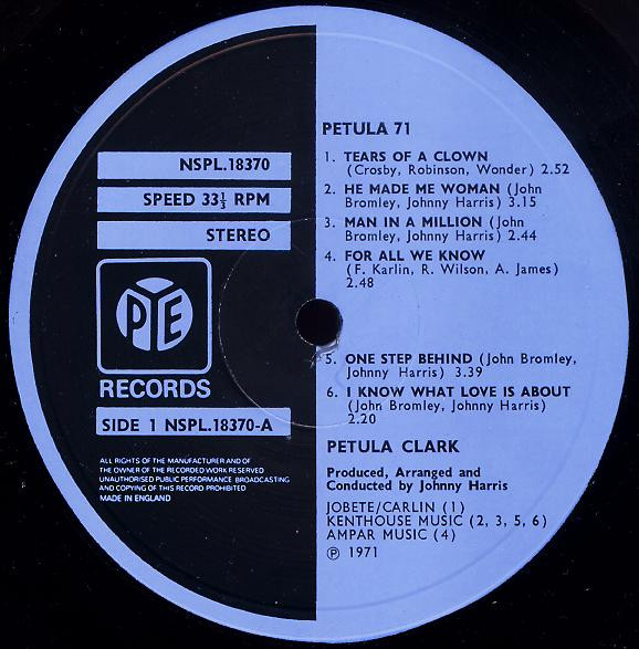 Petula Clark - Petula '71 (LP, Album) - akerrecords.nl