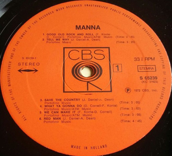 Manna (9) - Manna (LP, Album) - akerrecords.nl