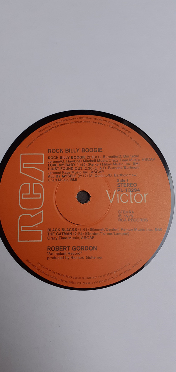 Robert Gordon (2) - Rock Billy Boogie (LP, Album) - akerrecords.nl