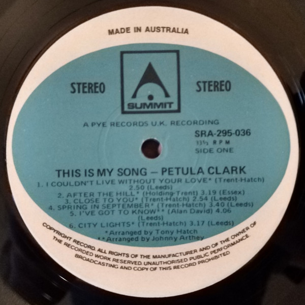 Petula Clark - This Is My Song (LP, Comp) - akerrecords.nl
