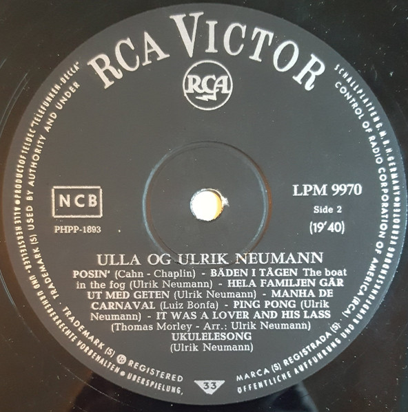 Ulla* + Ulrik Neumann - Father And Daughter (LP, Mono) - akerrecords.nl