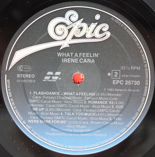 Irene Cara - What A Feelin' (LP, Album) - akerrecords.nl