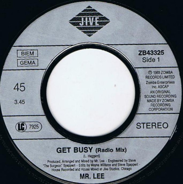 Mr. Lee - Get Busy (7", Single) - akerrecords.nl