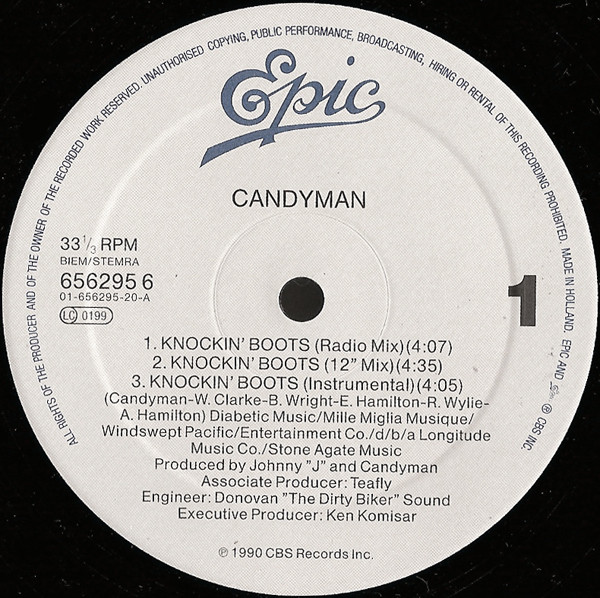 Candyman - Knockin' Boots (12", Maxi) - akerrecords.nl