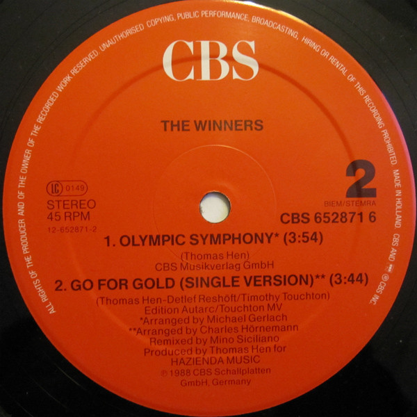 The Winners (4) - Go For Gold (12", Maxi) - akerrecords.nl