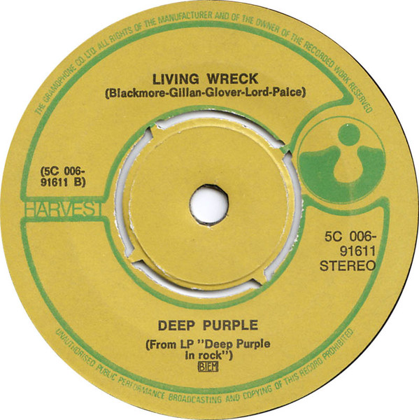 Deep Purple - Black Night (7", Single) - akerrecords.nl