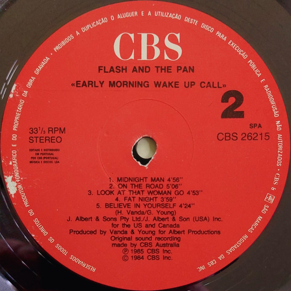 Flash & The Pan - Early Morning Wake Up Call (LP, Album) - akerrecords.nl