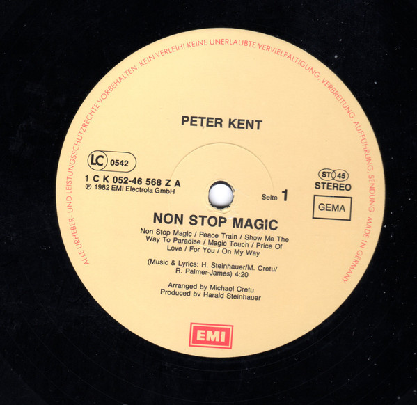 Peter Kent - Non Stop Magic (12", Maxi) - akerrecords.nl