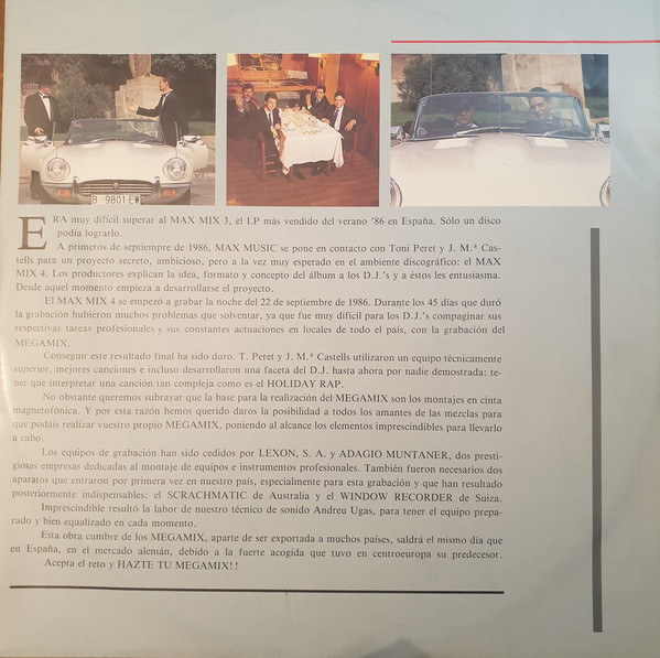 Tony Peret & José M.ª Castells* - Max Mix 4 (LP, Mixed) - akerrecords.nl