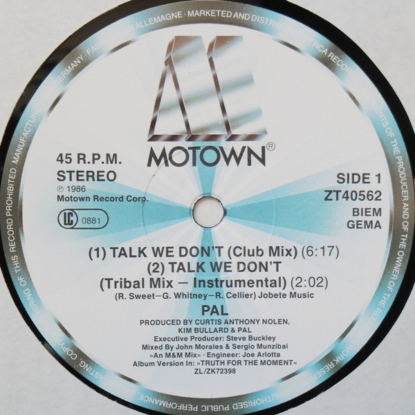 Pal (2) - Talk We Don't (12", Maxi) - akerrecords.nl