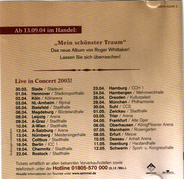 Roger Whittaker - Seine Welt - Seine Musik (3xCD, Comp) - akerrecords.nl